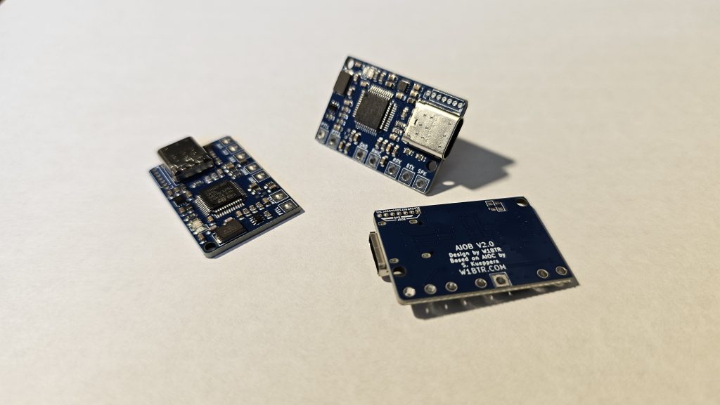 AIOB2: All in One BOARD: Audio / PTT / Programming / Cat Controll / 3.3v data – AIOB Revision 2. ...