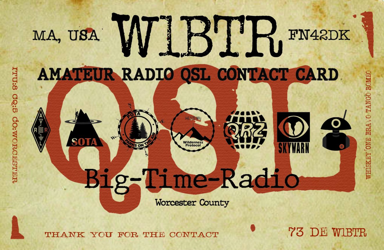 “The Framer” – Custom Vintage QSL Cards – Big Time Radio
